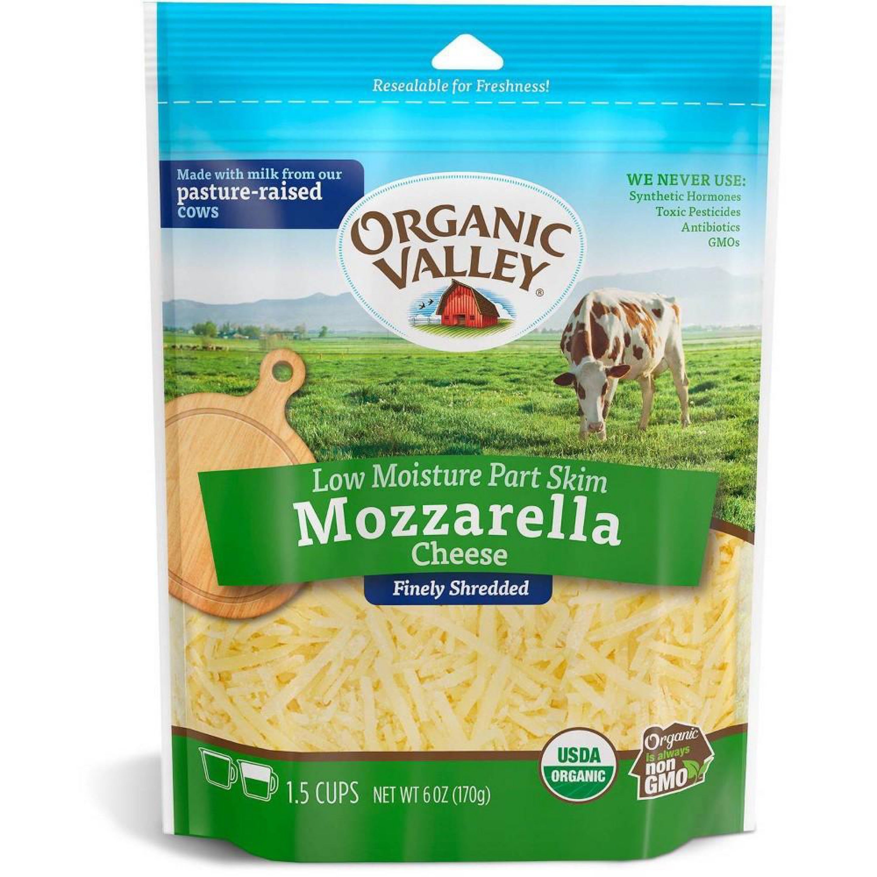Organic Valley Finely Shredded Mozzarella Cheese | SANDRA'S CAFE ...